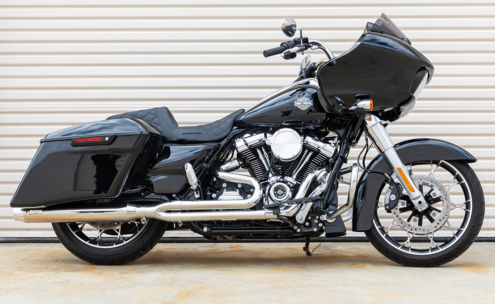 FUELING POLISHED 2:1 ANTI REVERSION EXHAUST HARLEY DAVIDSON BAGGERS 17 ...
